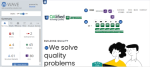 Accessibility Tests with WAVE Accessibility Evaluation Tool